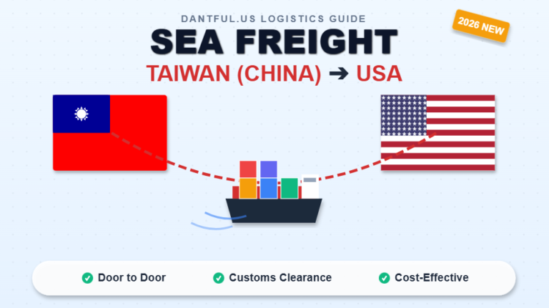 Sea Freight from Taiwan to USA - Dantful.US