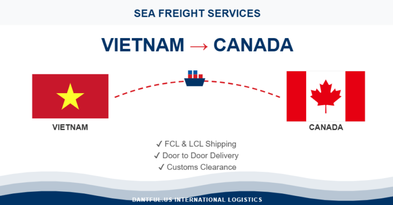 Sea Freight from Vietnam to Canada - Dantful.US